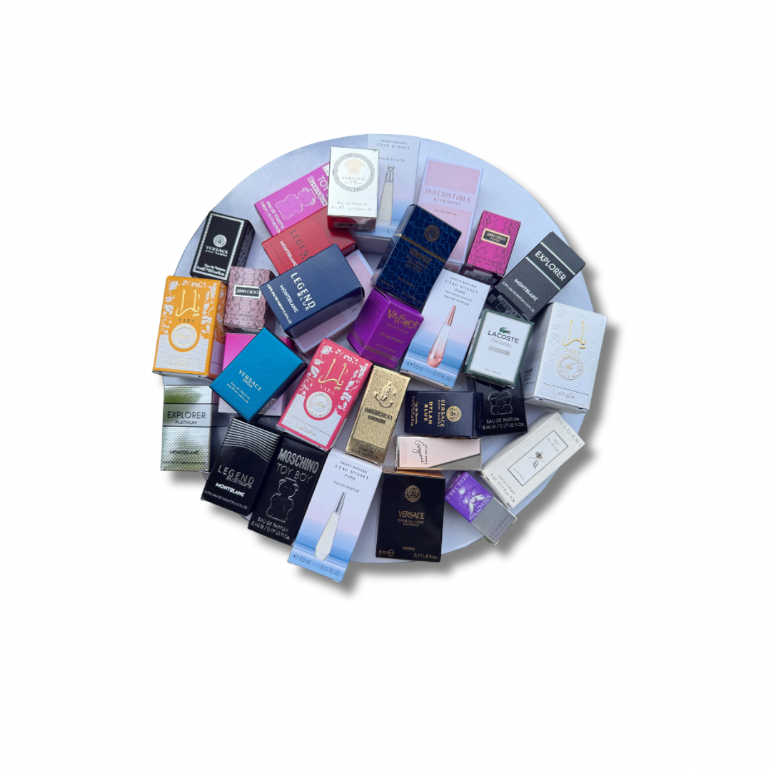 VARIETY PACK OF MINI PERFUMES MID RANGE 5ML 36 PACK – agrivas